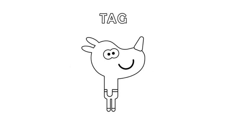 Tag Colouring Sheet - Hey Duggee Official Website