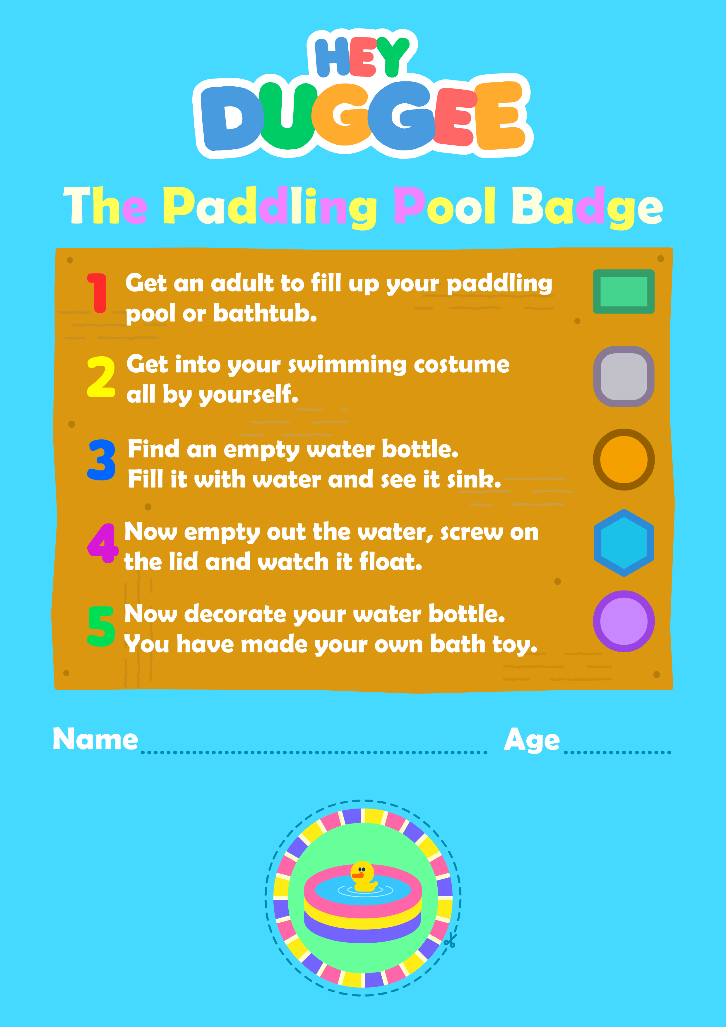 The Paddling Pool Badge Activity Sheet Hey Duggee Official Website The Paddling Pool Badge Activity Sheet Hey Duggee Official Website