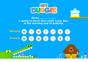 Tooth brushing Chart - Hey Duggee Official Website