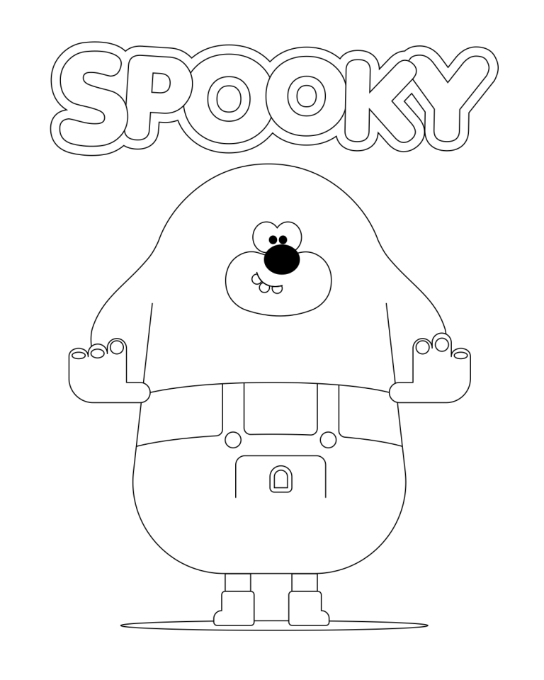 Spooky Colouring Sheet - Hey Duggee Official Website