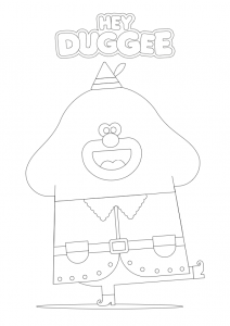 Festive Duggee Colouring Sheet - Hey Duggee Official Website