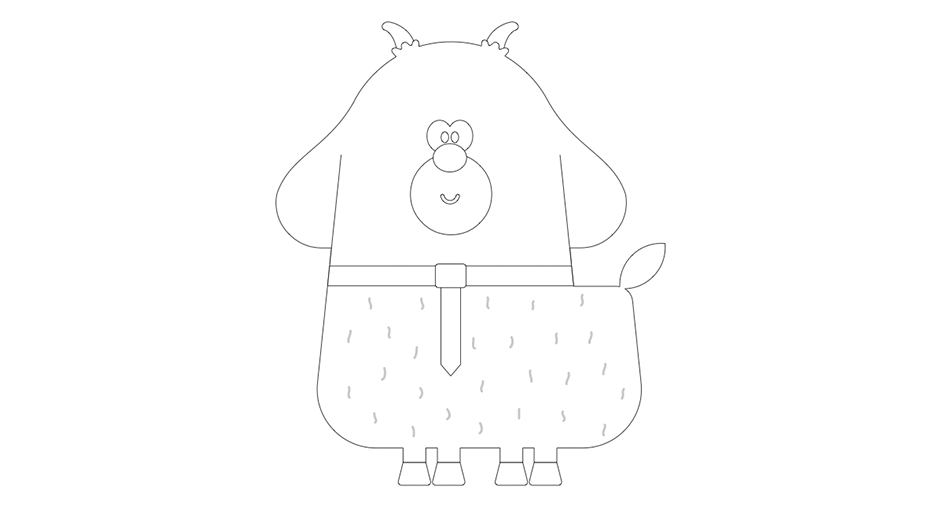 Duggee centaur colouring sheet - Hey Duggee Official Website