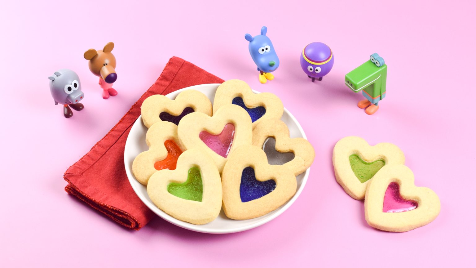 Valentine's Stained-Glass Heart Cookies - Hey Duggee Official Website
