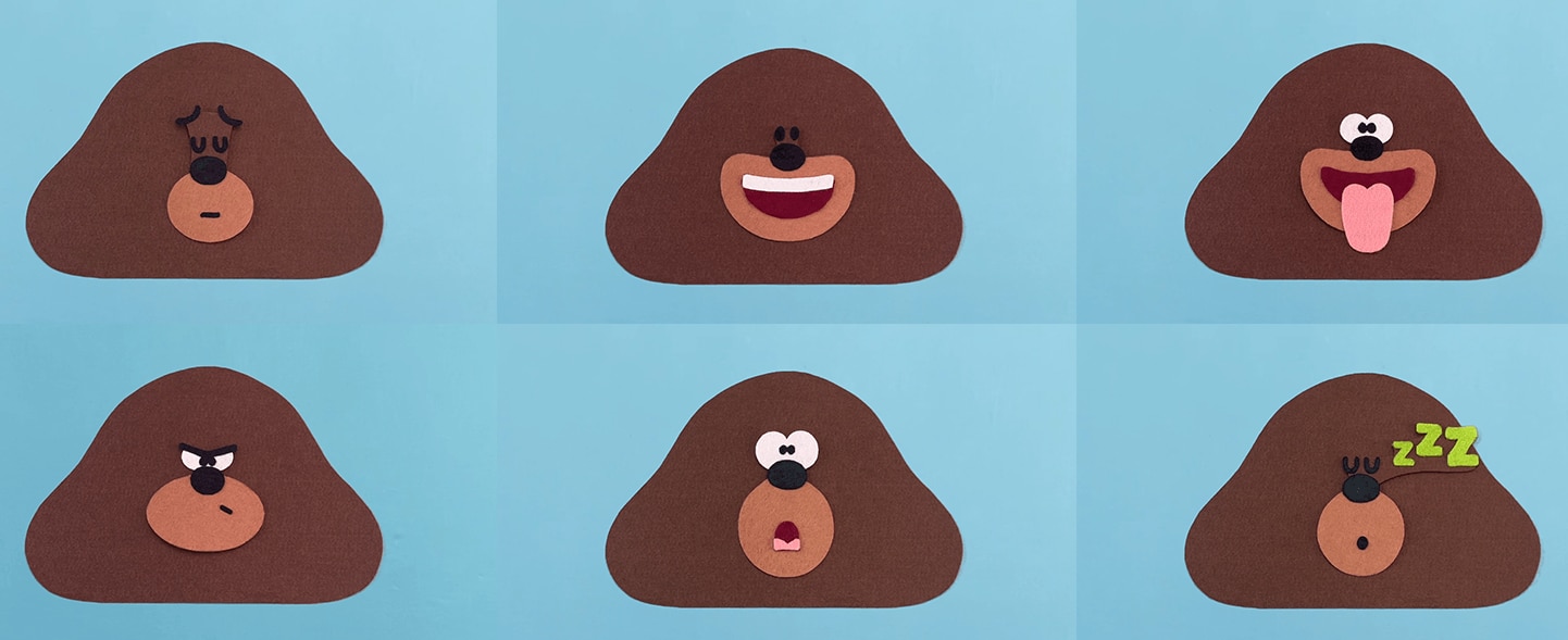 Work It Out Badge: Make Duggee's Felt Feelings Puppets - Hey Duggee ...